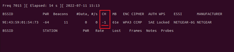 Add 'band 6' to airodump-ng for WiFi 6E 6GHz channels · Issue #2274 ...