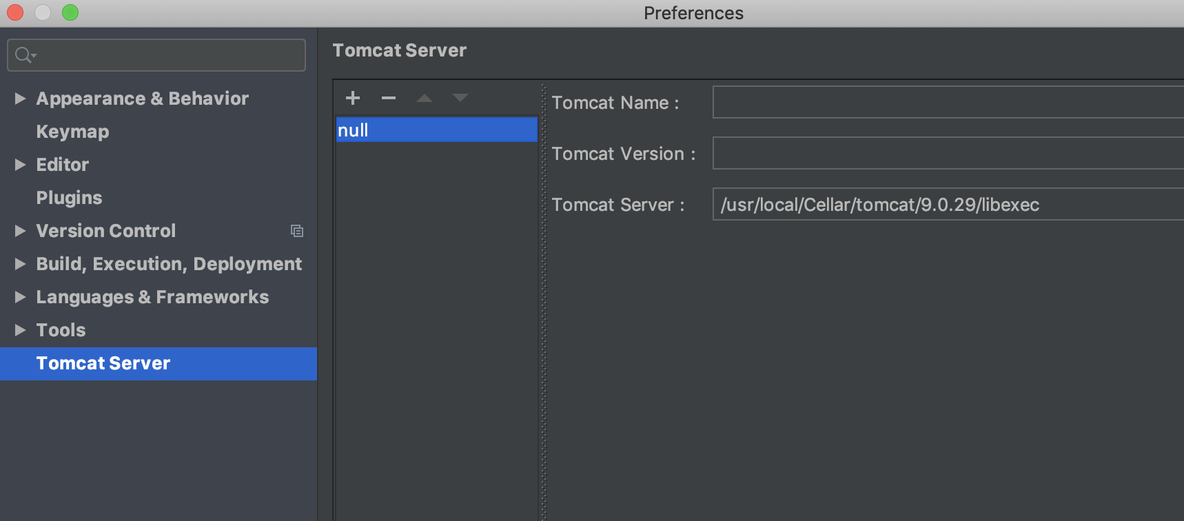 Cant Input Tomcat Name And Version In Settings With Idea Community