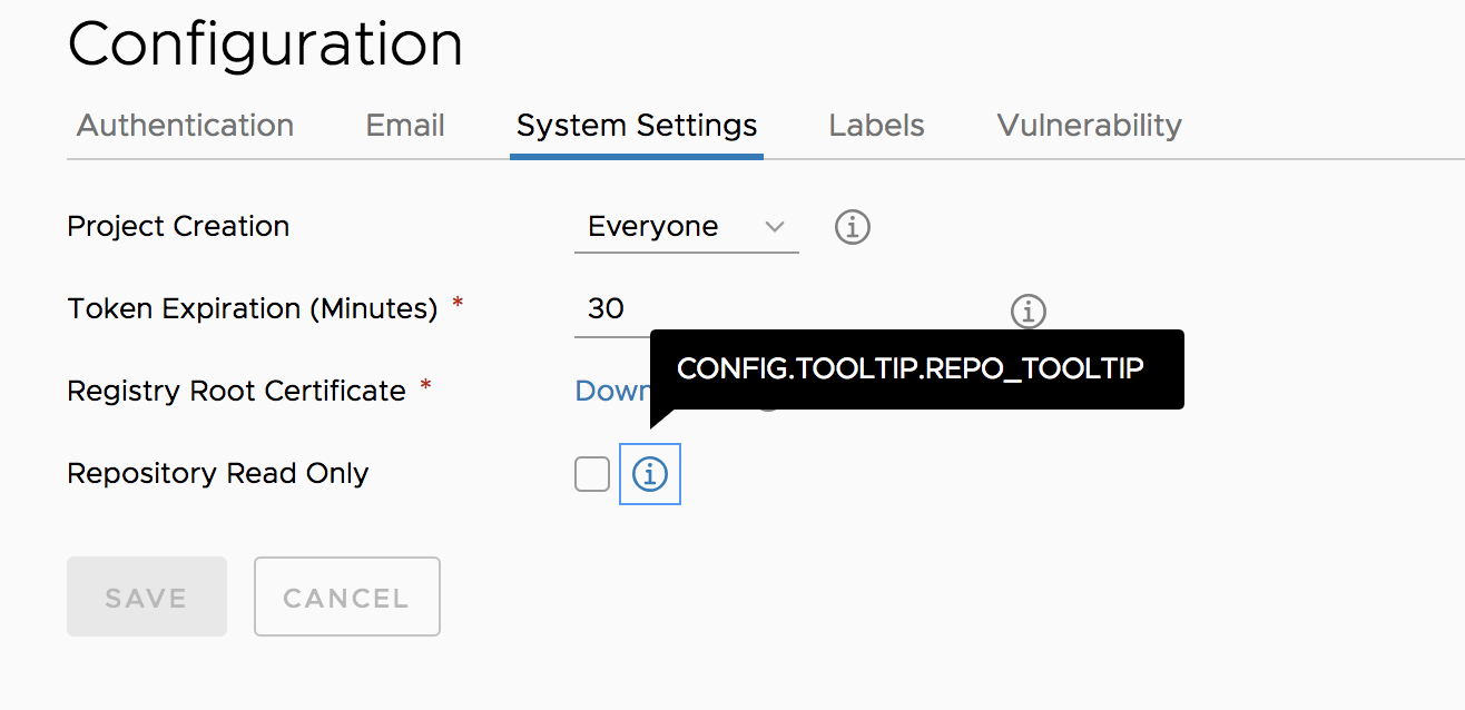 I18n issues on configuration page · Issue #5891 · goharbor/harbor · GitHub