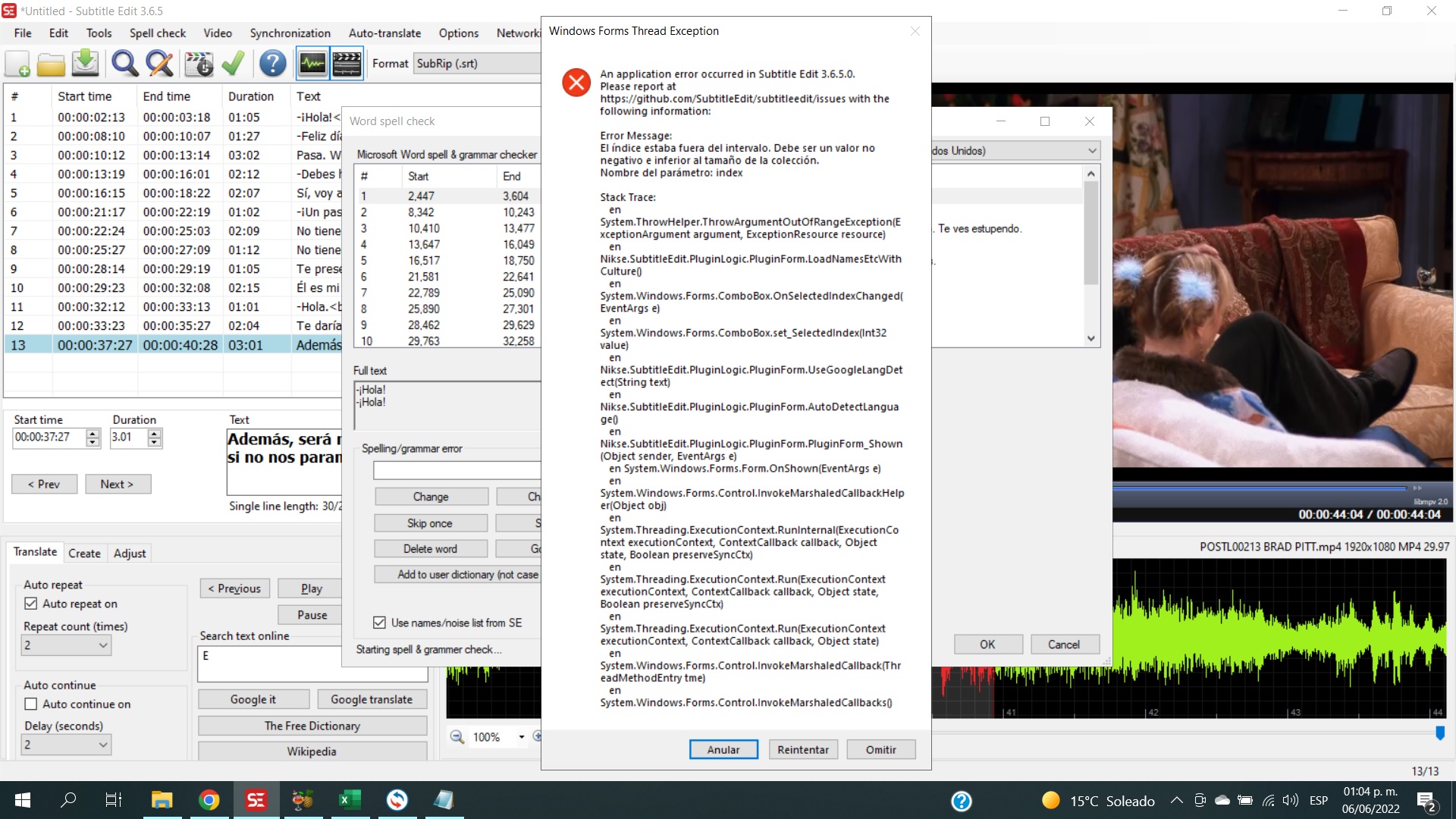 Spell Check error · Issue #6014 · SubtitleEdit/subtitleedit · GitHub