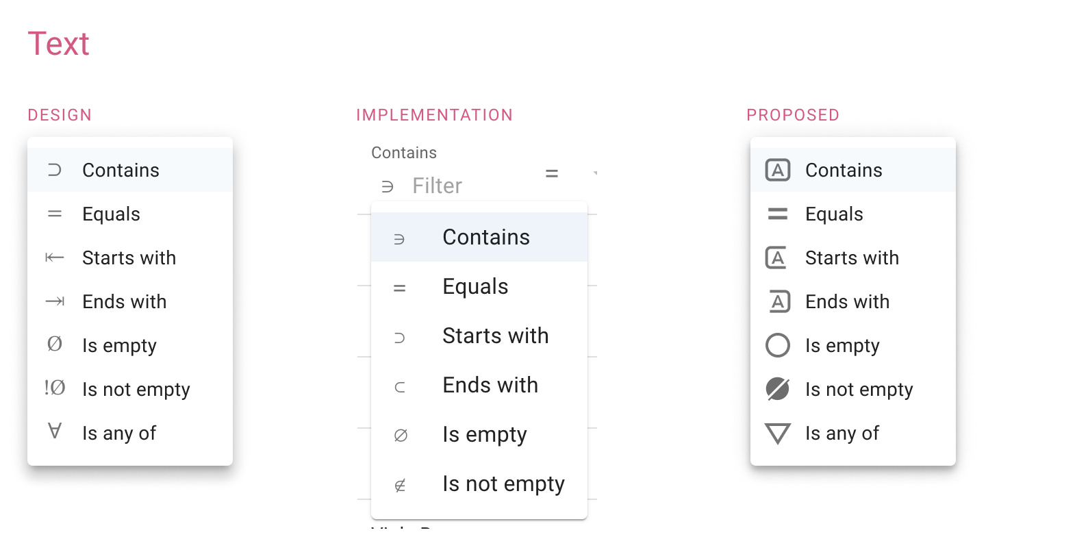 Datagridpro Filtering On Header — Improve Icons · Issue 9049 · Muimui X · Github 