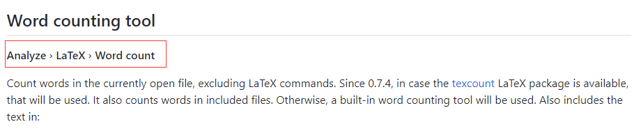 Count Word doesn't work · Issue #2424 · Hannah-Sten/TeXiFy-IDEA · GitHub