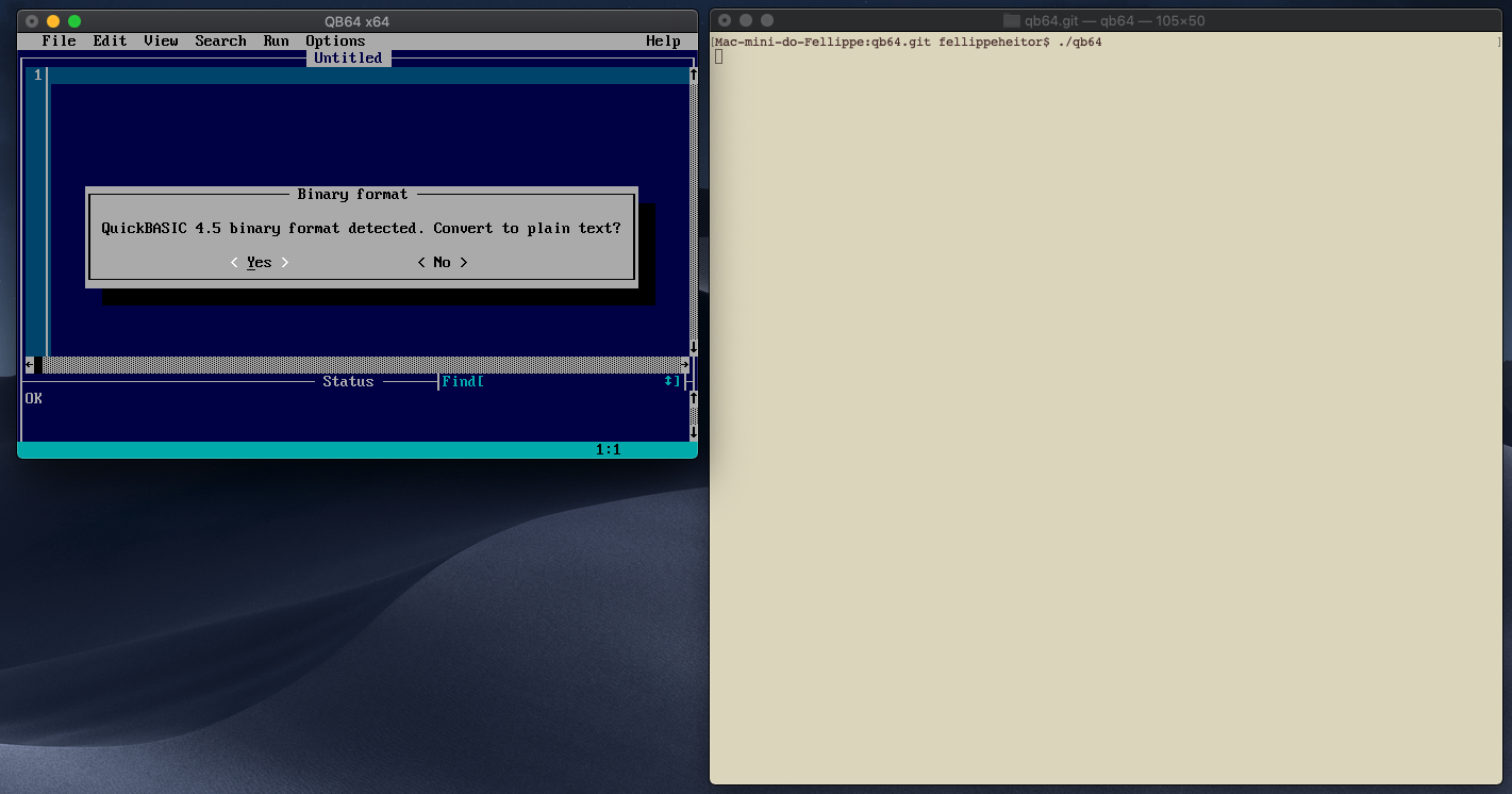 Binary Format: "Error Launching Conversion Utility" · Issue #95 · Galleondragon/qb64 · GitHub