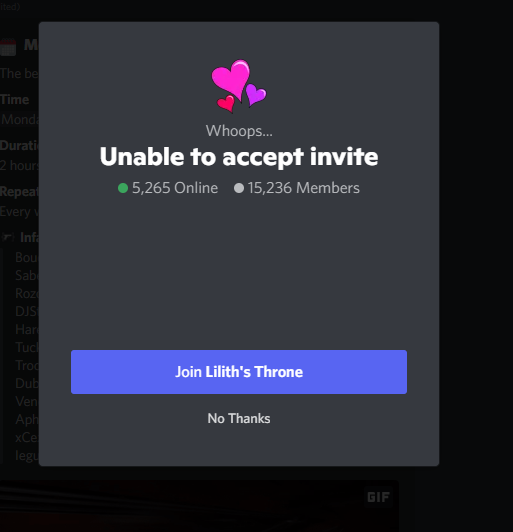 Unable to join Discord server · Issue #1670 · Innoxia/liliths-throne ...