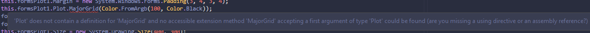 How to use formsPlot1.Plot.MajorGrid() · Issue #2026 · ScottPlot/ScottPlot · GitHub