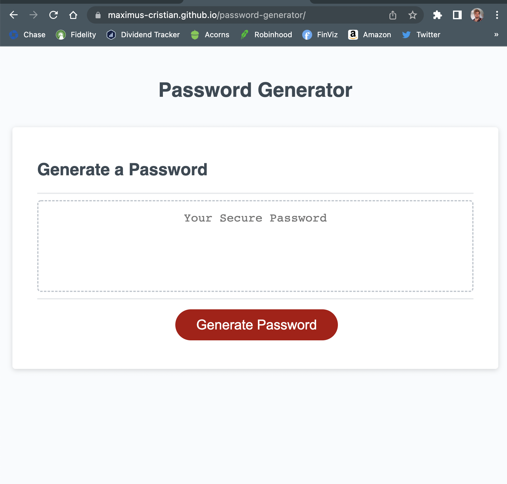 GitHub - maximus-cristian/password-generator