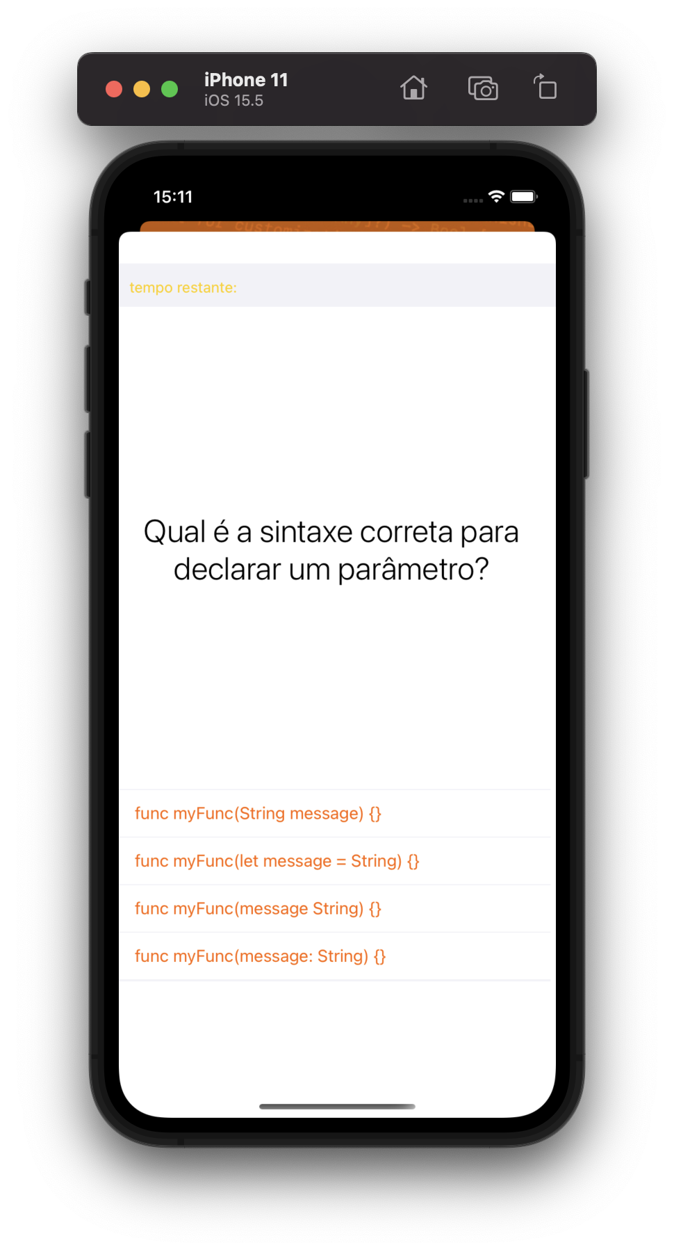 GitHub - lorhanymoraes/swiftQuiz