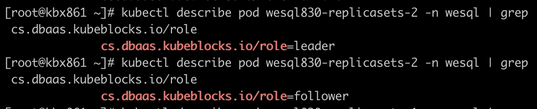 [BUG]cs.dbaas.kubeblocks.io/role is not correct: 2 leader · Issue #782 · apecloud/kubeblocks ...