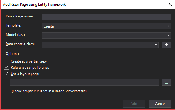Possible help for Scaffold the Model section. · Issue #6894 · dotnet/AspNetCore.Docs · GitHub