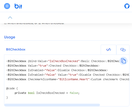 The font size on mid-screen size issue in the demo samples codes of the Bit `BlazorUI` demo ...