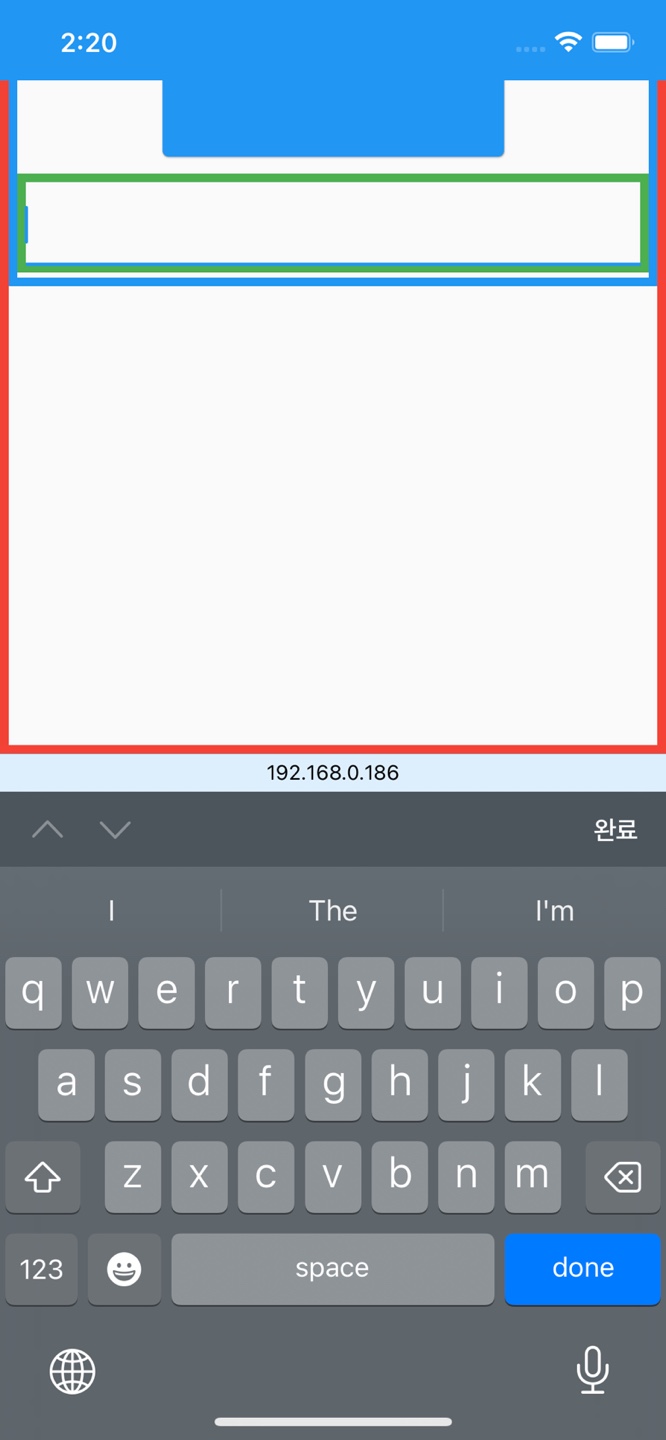 When I click on the TextField, the keyboard position is displayed ... When I click on the TextField, the keyboard position is displayed ...
