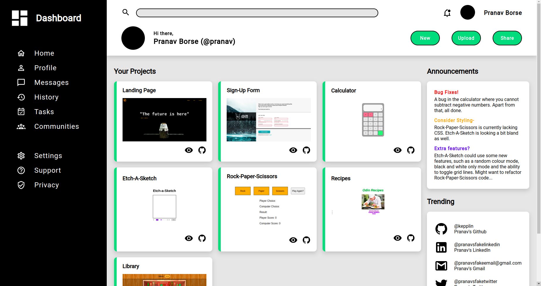 GitHub - kepplin/odin-admindashboard