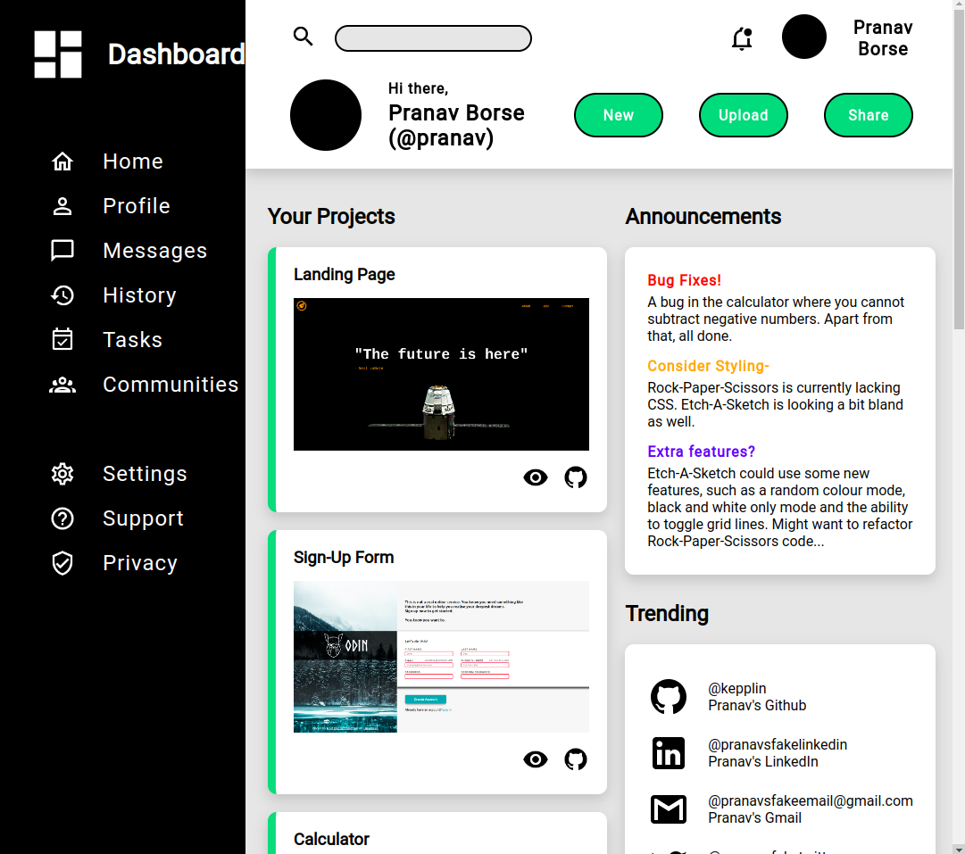 GitHub - kepplin/odin-admindashboard