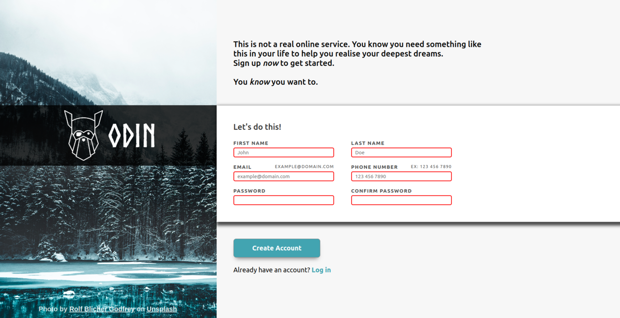 GitHub - kepplin/odin-signupform