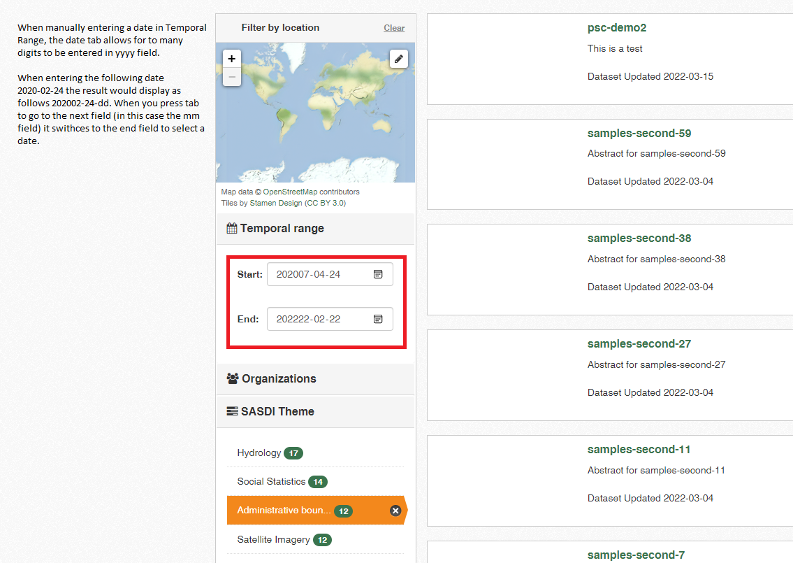 Date selector allows for too many digits · Issue #242 · kartoza/ckanext-dalrrd-emc-dcpr · GitHub