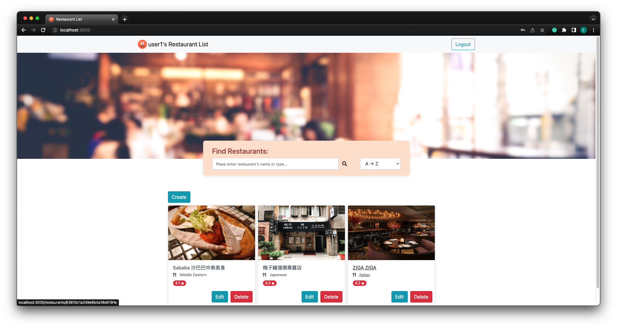GitHub Ping8601 restaurant list A Restaurant List Website Built With Node js And Express GitHub Ping8601 restaurant list A Restaurant List Website Built With Node js And Express