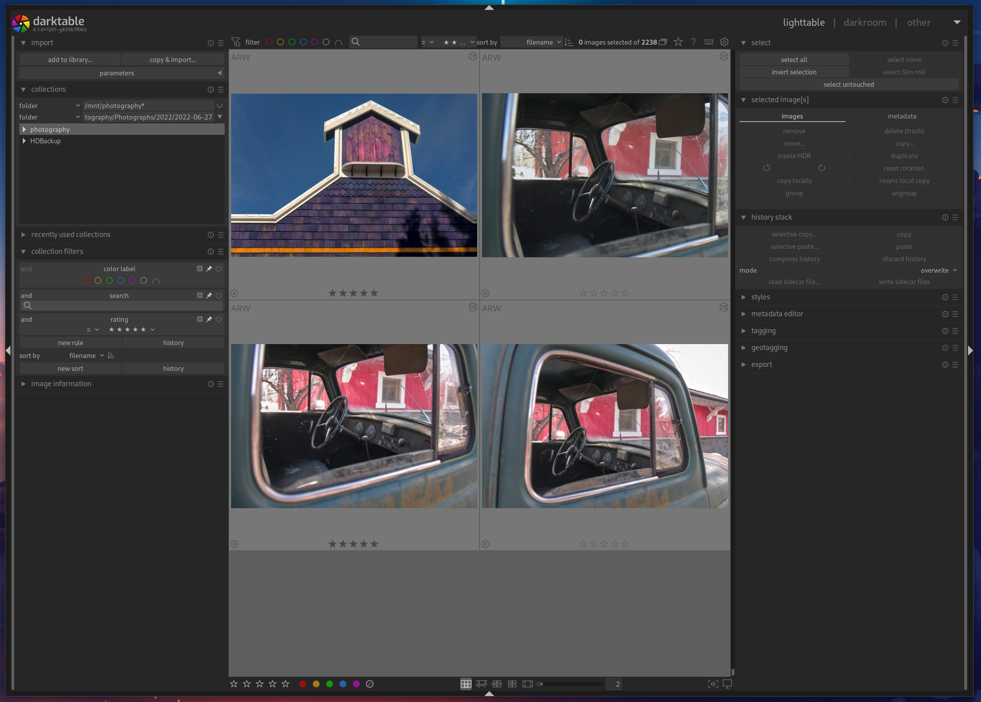 Filter only works on single collection at a time · Issue #13116 · darktable-org/darktable · GitHub