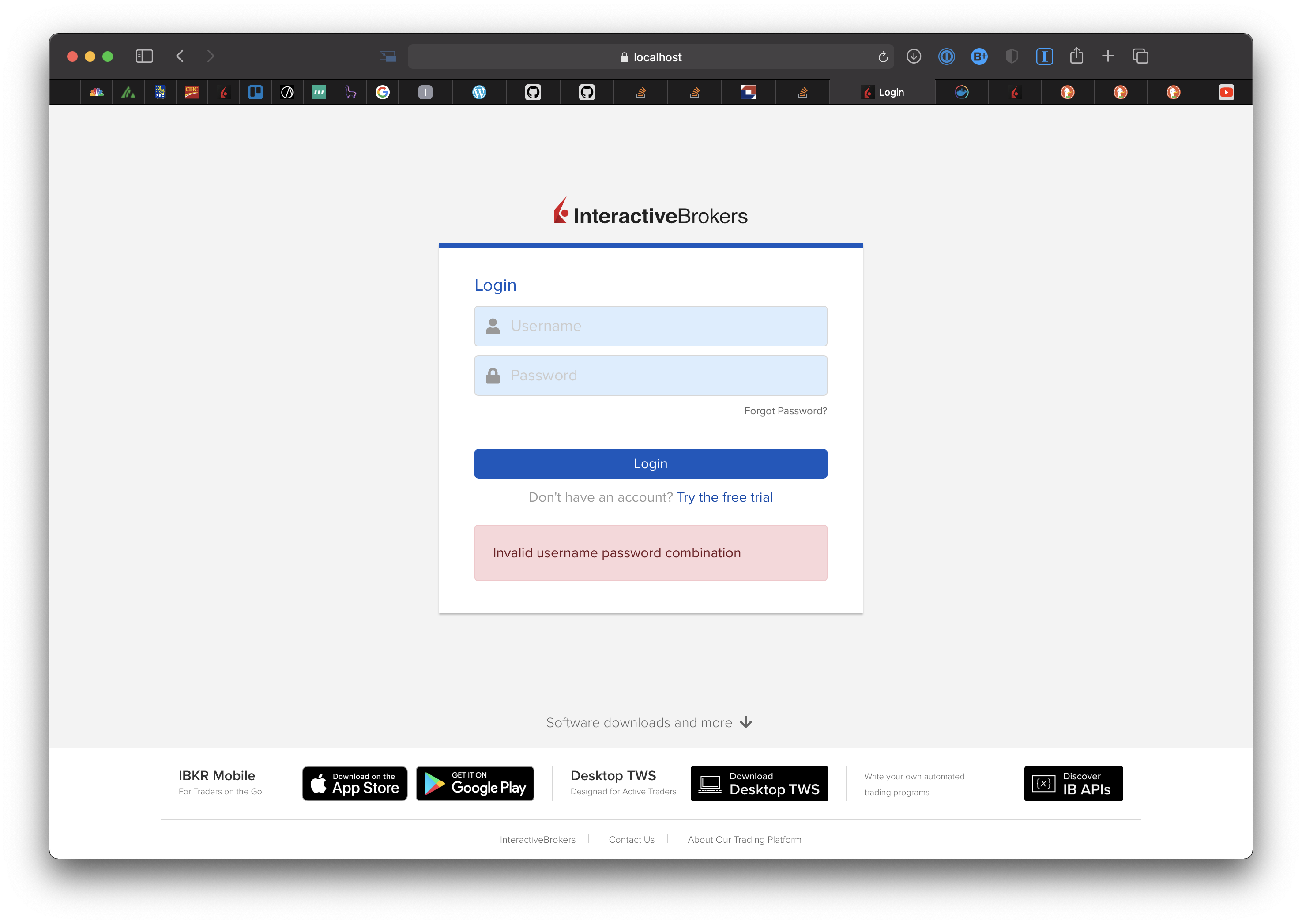Invalid Username Password Combination Issue 21 Voyz ibeam GitHub