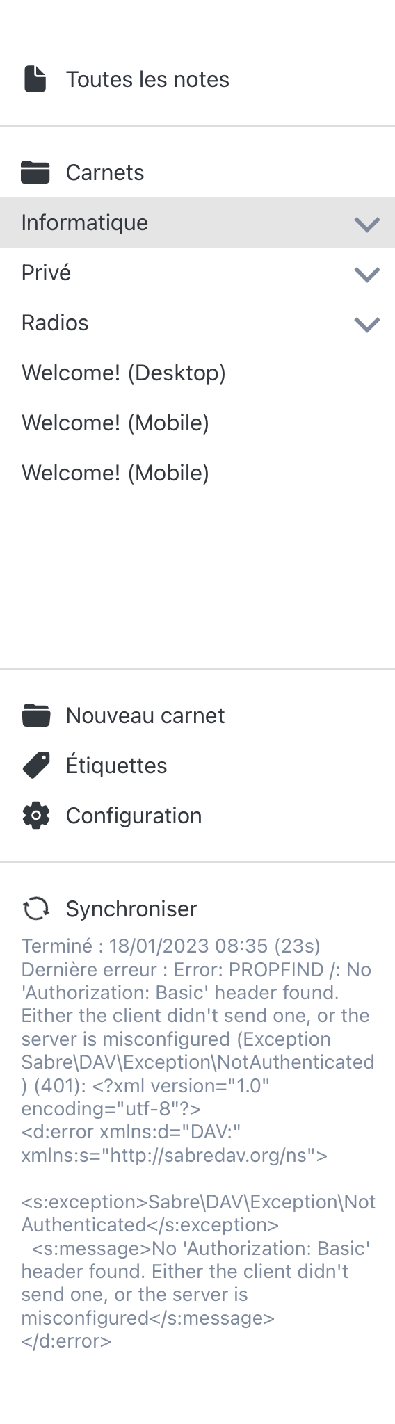 Synchronisation WebDAV iOS v12.9.2 · Issue #7633 · laurent22/joplin · GitHub