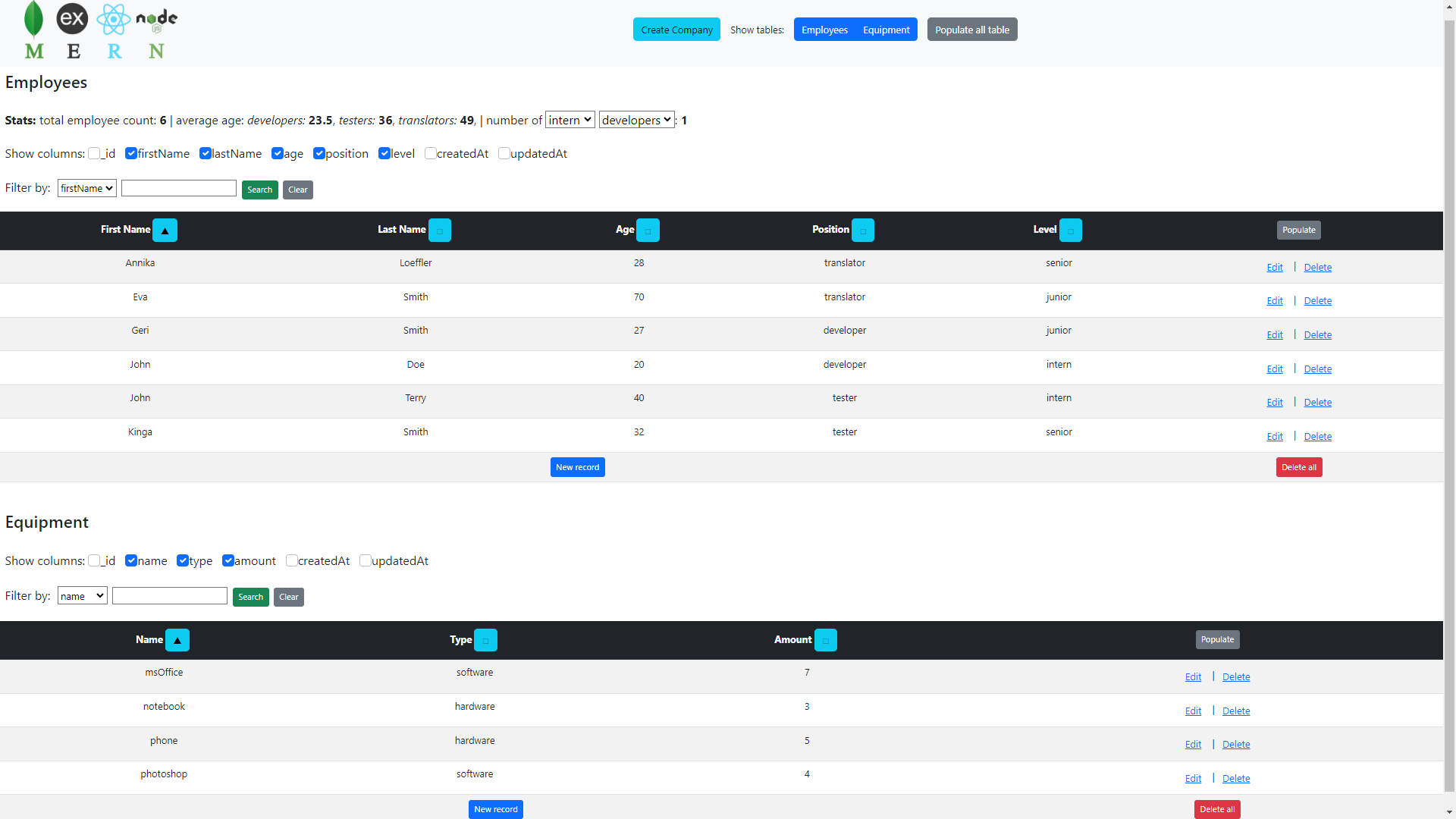 GitHub - Geri306/employee-management-system: App built with MERN stack to manage employees ...