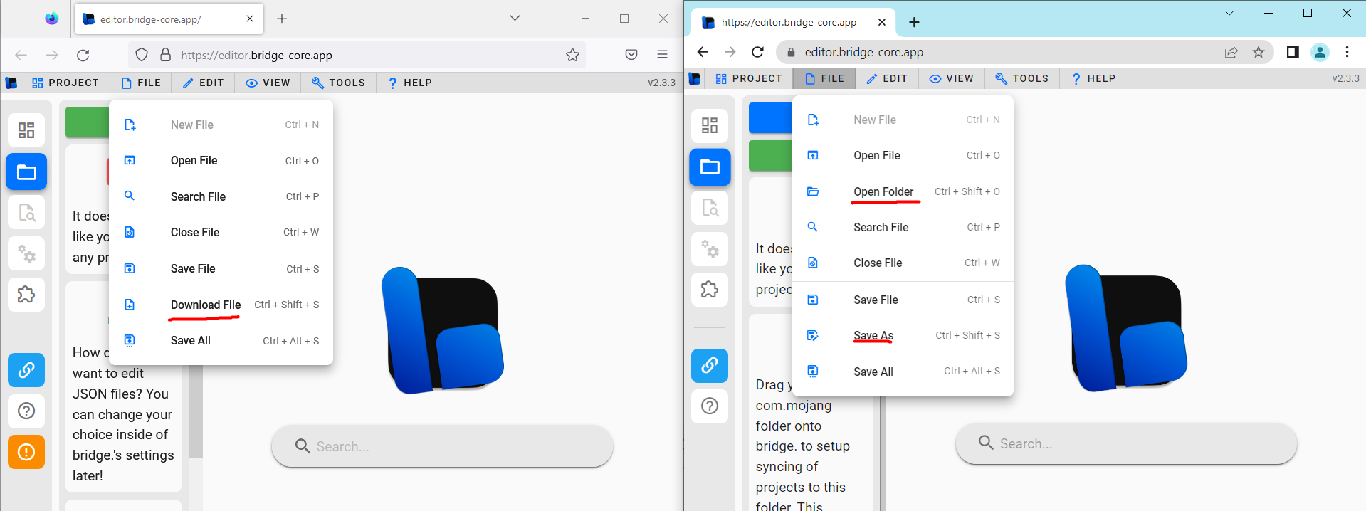 editor.bridge-core.app - Browser not supported · Issue #112200 ...