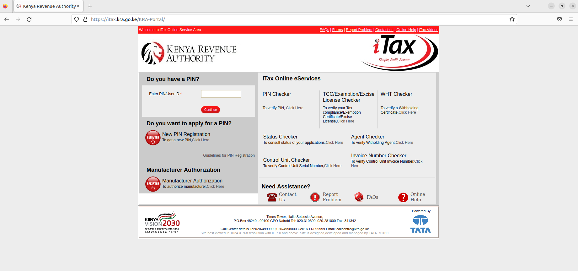 itax.kra.go.ke - site is not usable · Issue #114130 · webcompat/web-bugs · GitHub
