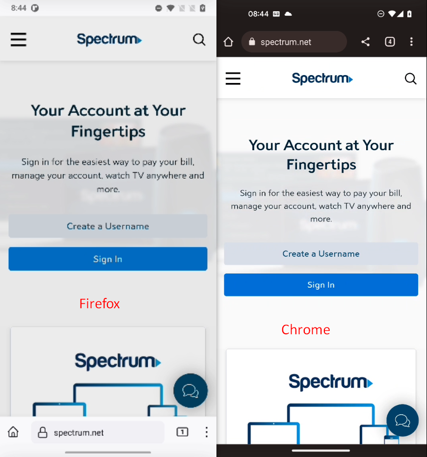 spectrum.net - site is not usable · Issue #114606 · webcompat/web-bugs · GitHub