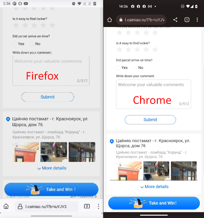 l.cainiao.ru - site is not usable · Issue #114694 · webcompat/web-bugs · GitHub