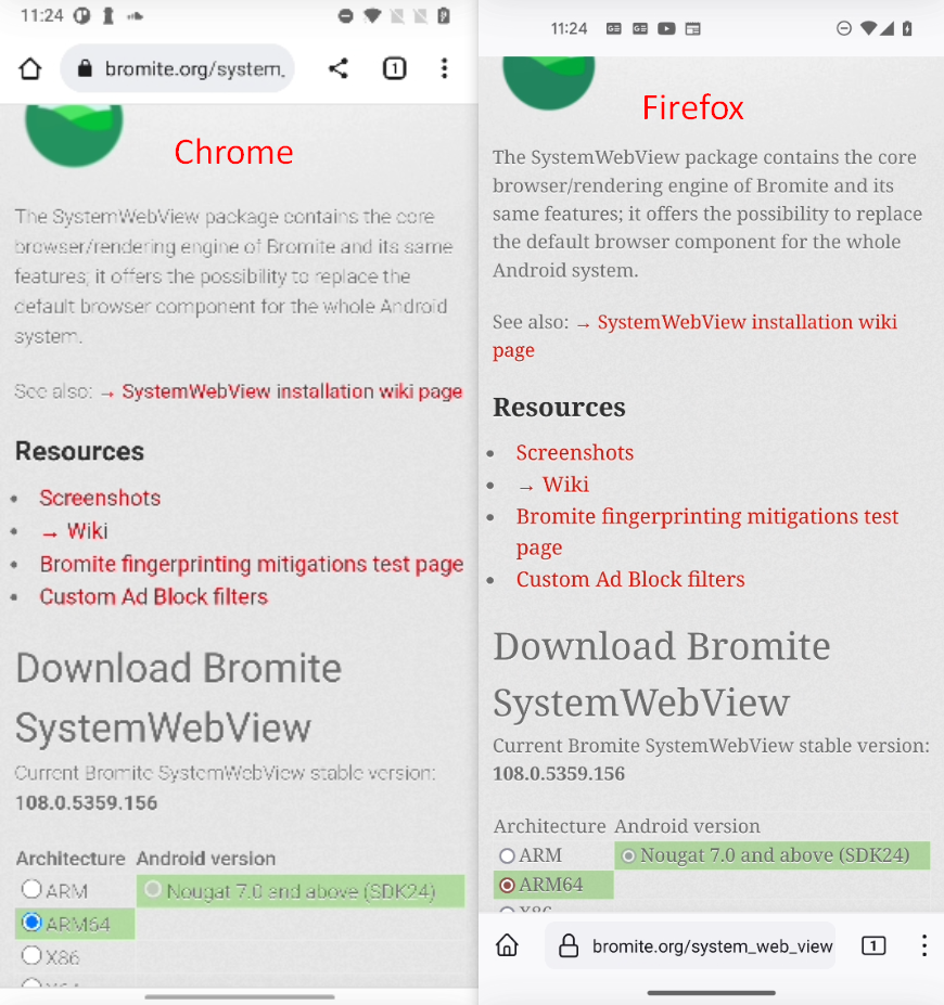 www.bromite.org - design is broken · Issue #115630 · webcompat/web-bugs · GitHub