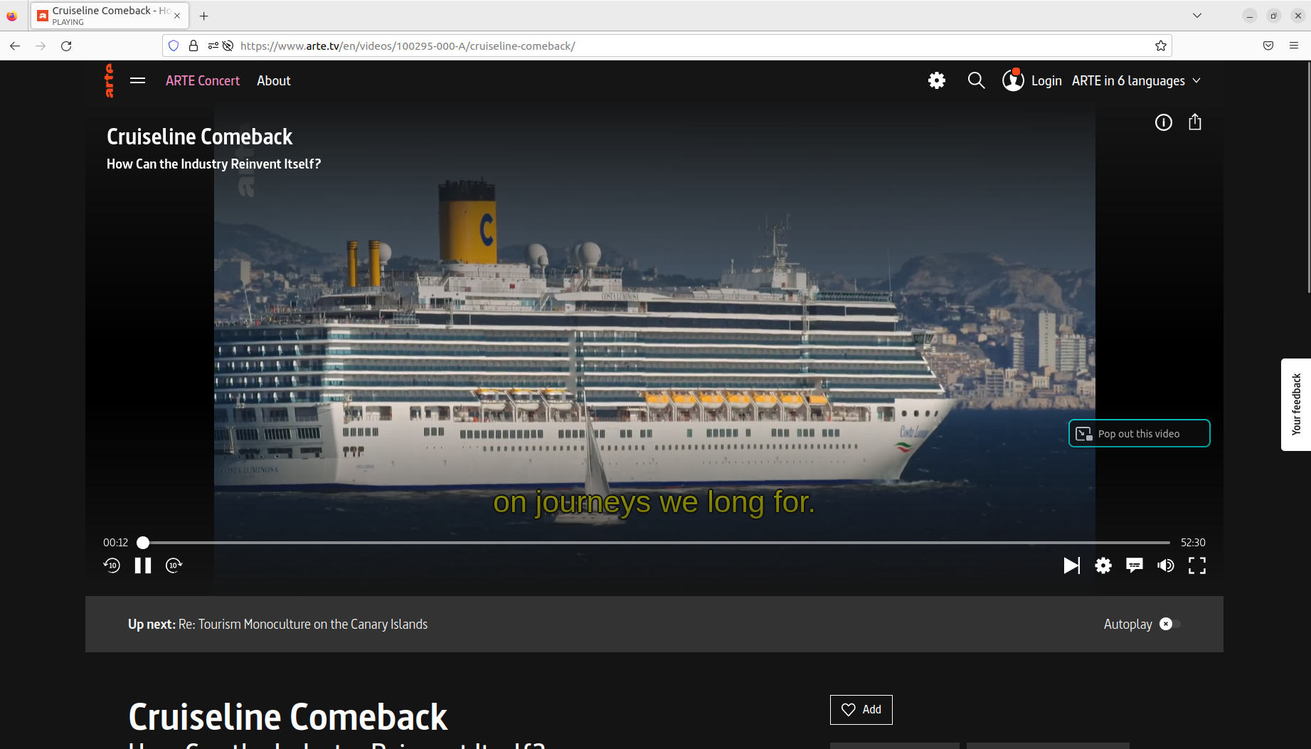 arte.tv - video or audio doesn't play · Issue #116160 · webcompat/web-bugs · GitHub