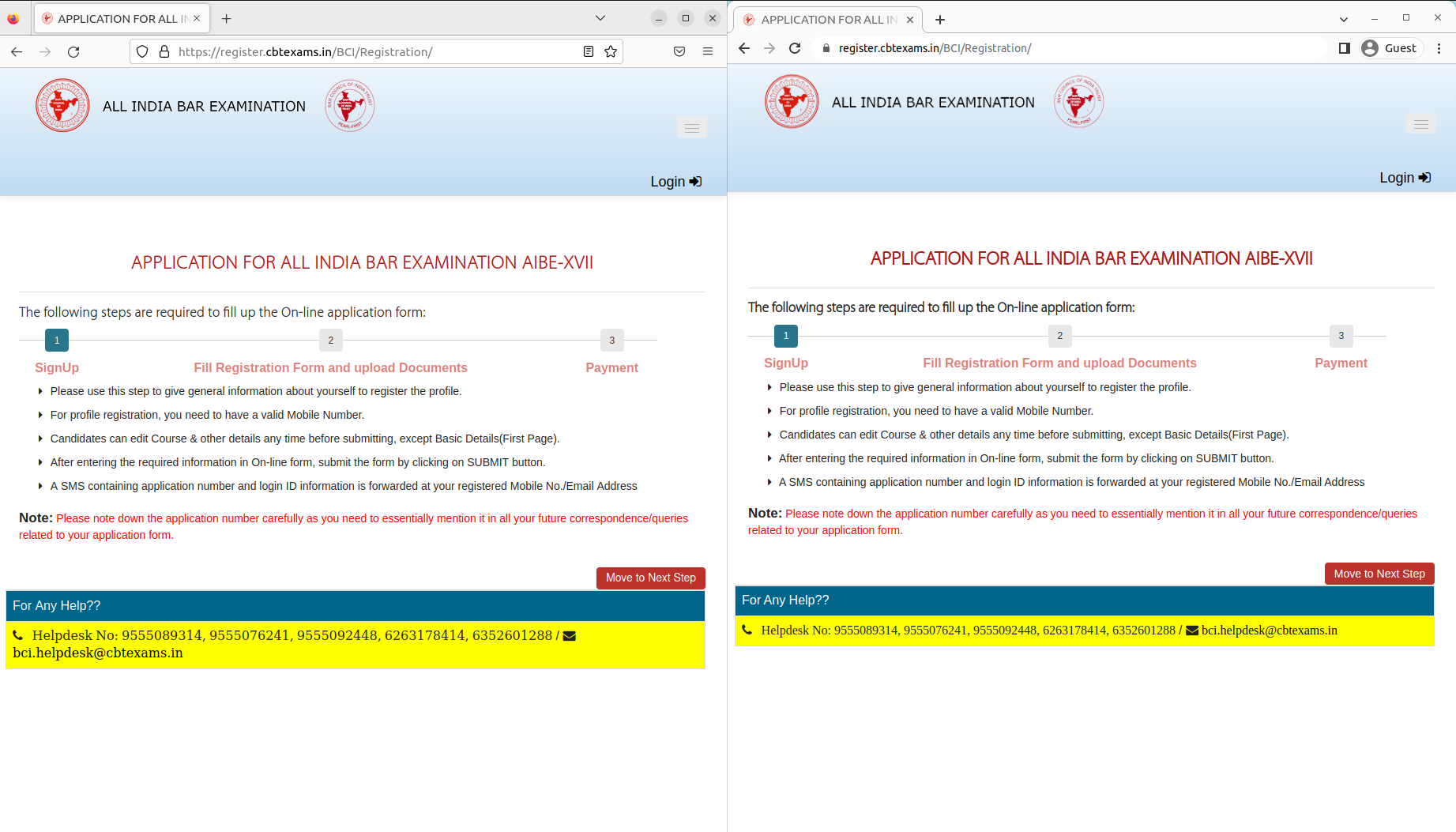 register.cbtexams.in - site is not usable · Issue #116267 · webcompat/web-bugs · GitHub