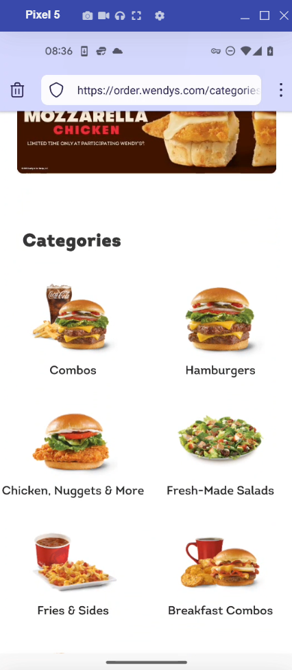 order.wendys.com - site is not usable · Issue #118279 · webcompat/web-bugs · GitHub
