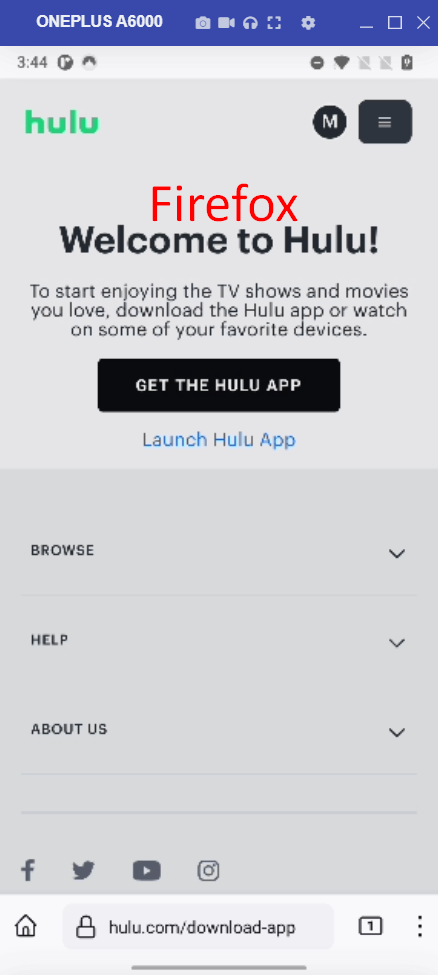www.hulu.com - Unable to watch videos on mobile version · Issue #119510 · webcompat/web-bugs ...