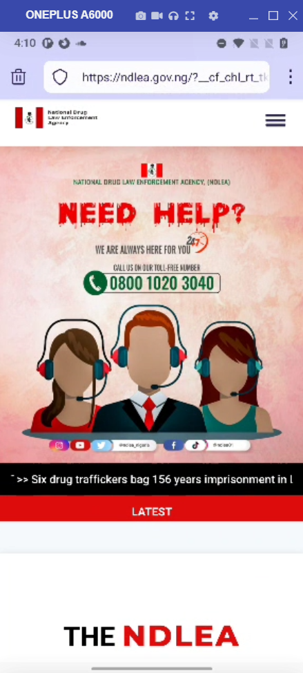 ndlea.gov.ng - desktop site instead of mobile site · Issue #120003 ...