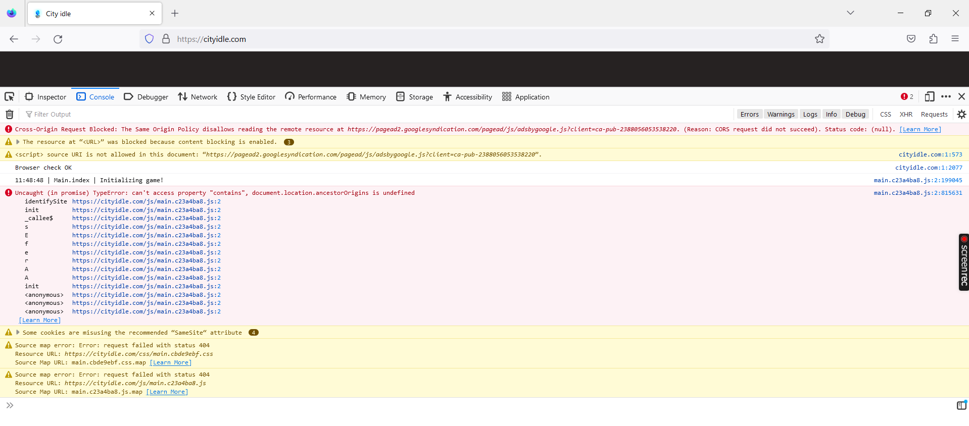 Firefox Unsupported Game Unable To Load · Issue 120060 · Webcompatweb Bugs