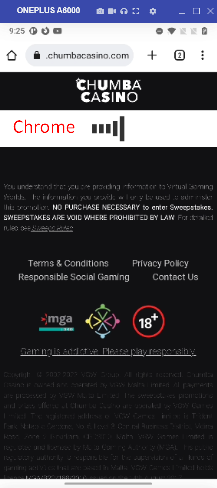 redeem.chumbacasino.com - site is not usable · Issue #120246 · webcompat/web-bugs · GitHub