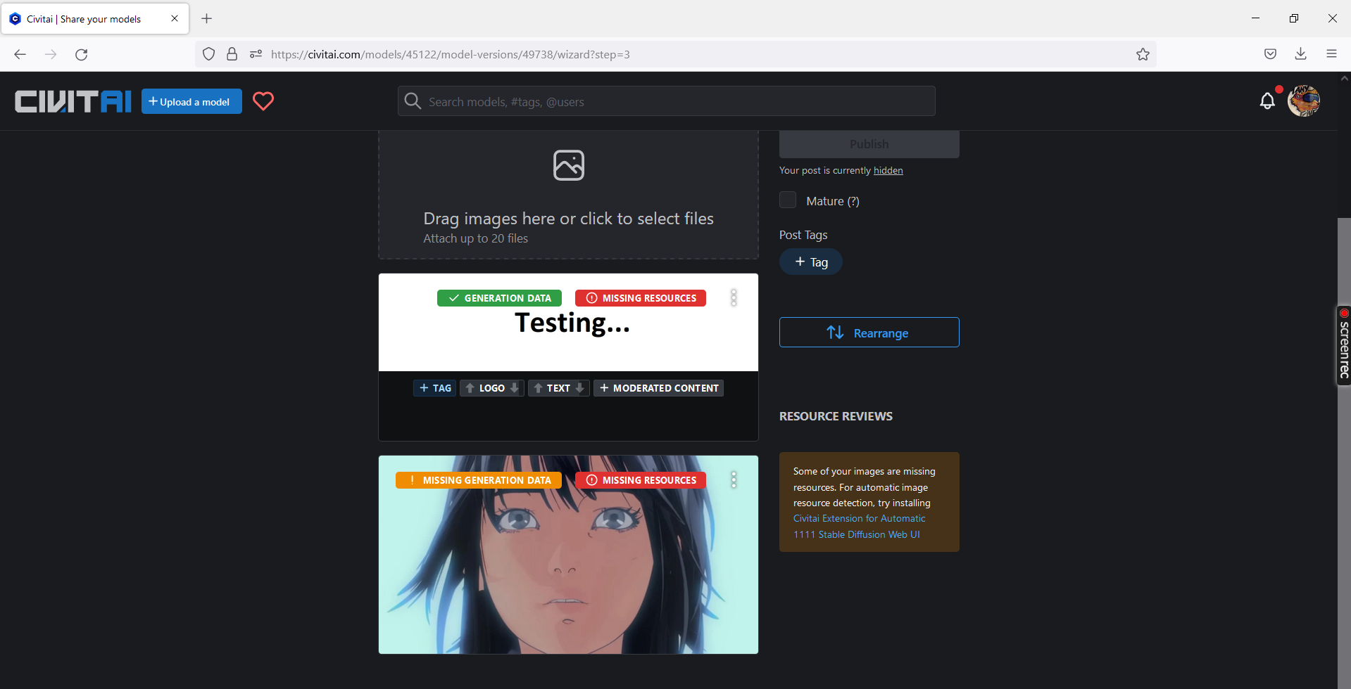 civitai.com - see bug description · Issue #120978 · webcompat/web-bugs · GitHub