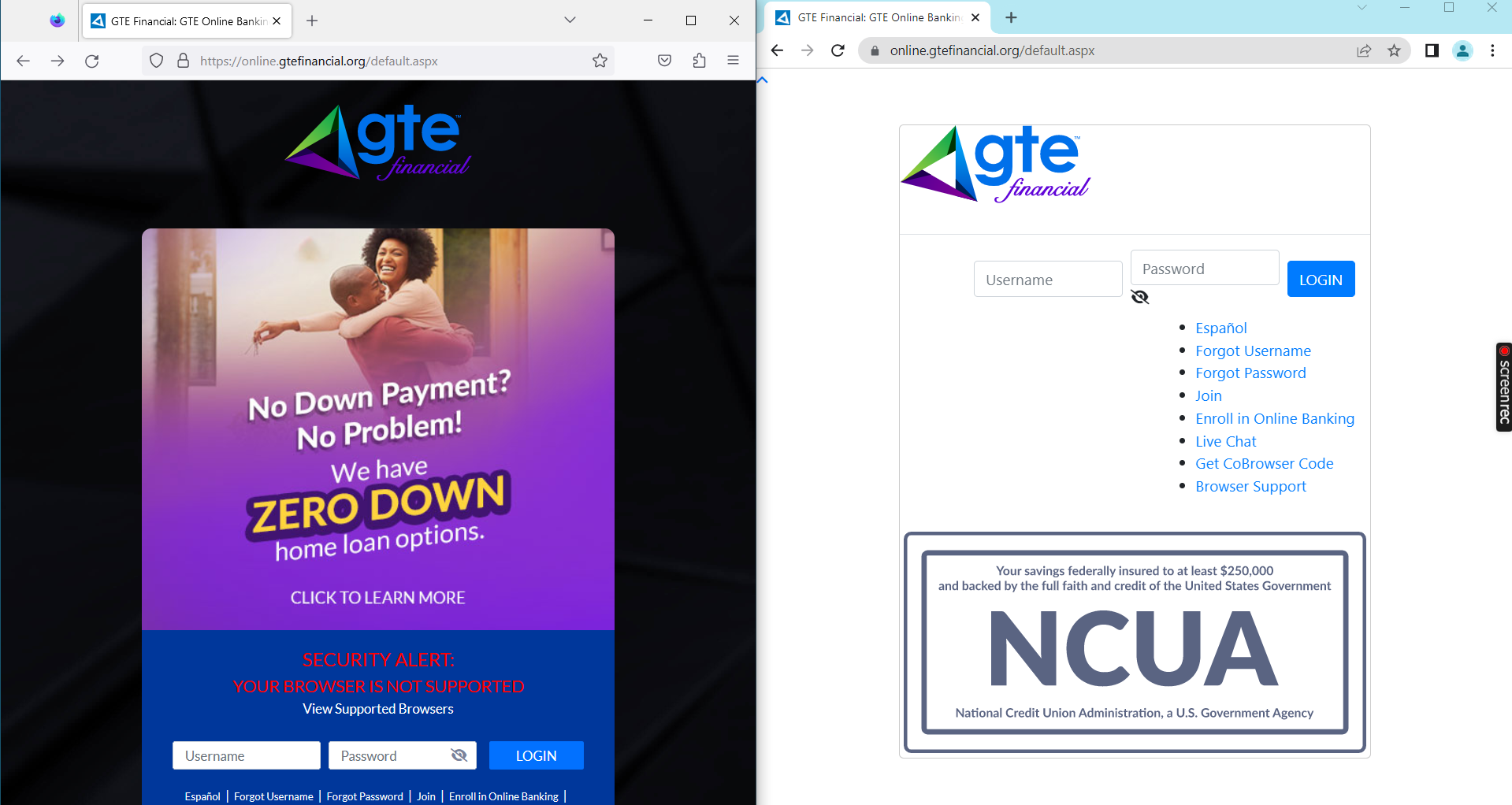 online.gtefinancial.org - Firefox is not a supported browser · Issue #121013 · webcompat/web ...