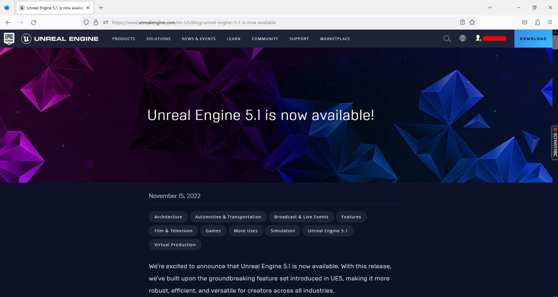 www.unrealengine.com - unable to login · Issue #114357 · webcompat/web-bugs · GitHub