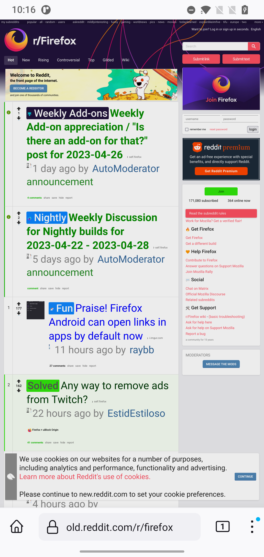 old.reddit.com - Elements are misaligned on the page · Issue #120829 · webcompat/web-bugs · GitHub