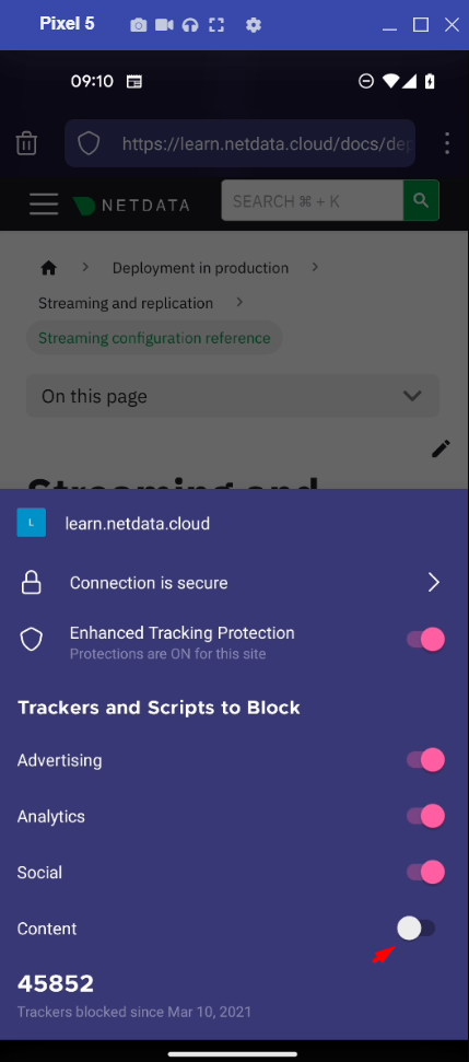 learn.netdata.cloud - design is broken · Issue #121934 · webcompat/web-bugs · GitHub
