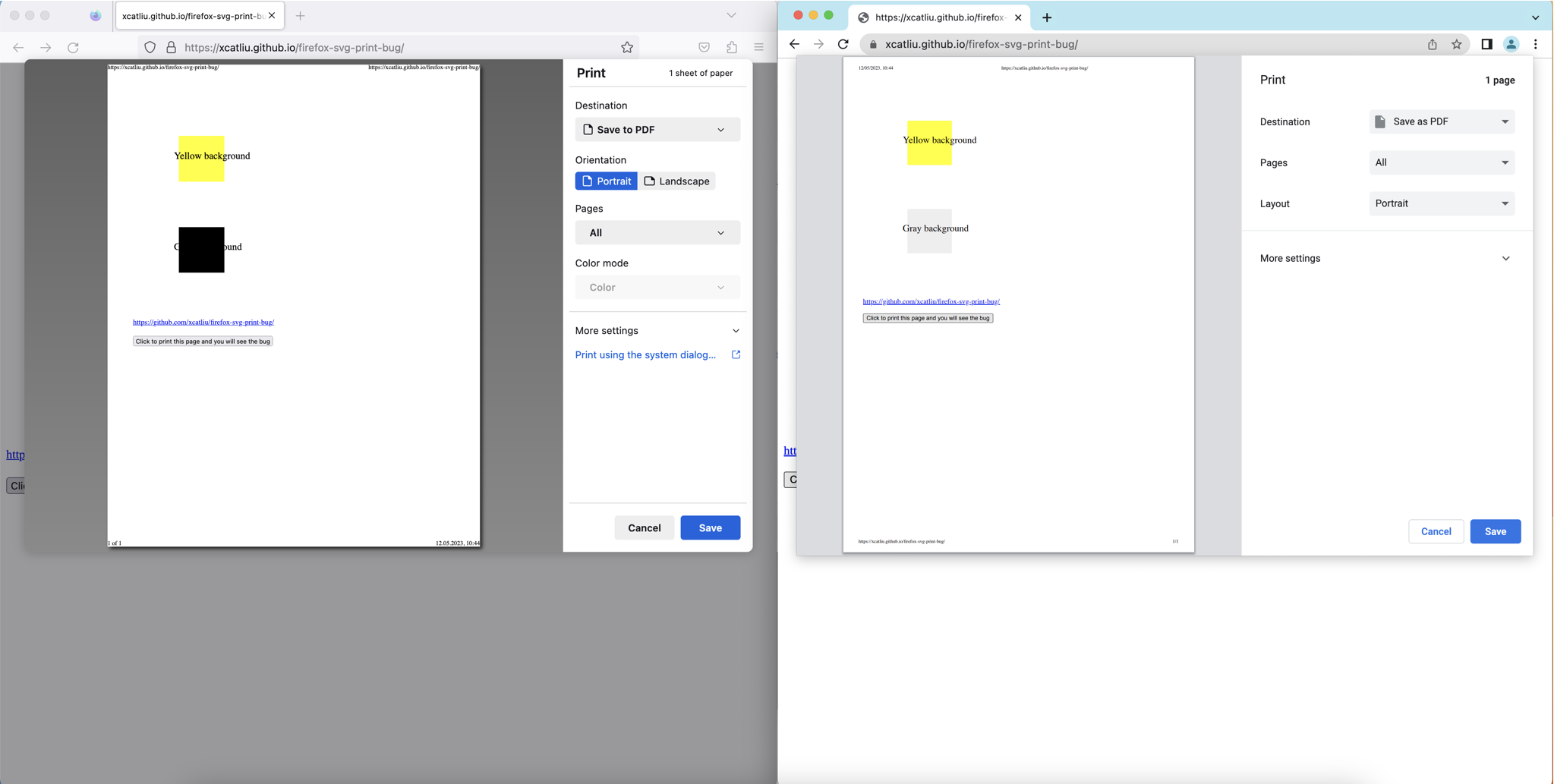 xcatliu.github.io - Color mismatched in print preview · Issue #122162 · webcompat/web-bugs · GitHub