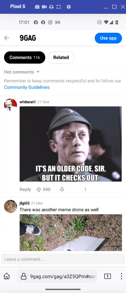 9gag.com - Comments are not displayed on the page · Issue #119880 · webcompat/web-bugs · GitHub
