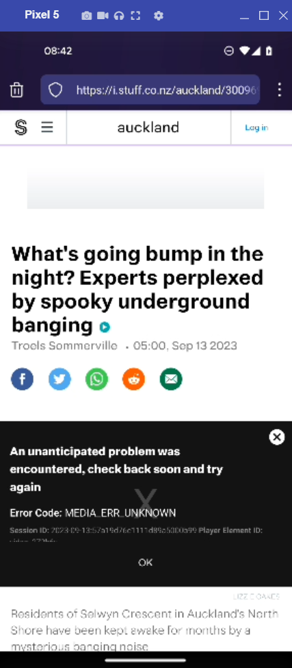 i.stuff.co.nz - Unable to play the video with "Block other content trackers" enabled · Issue ...