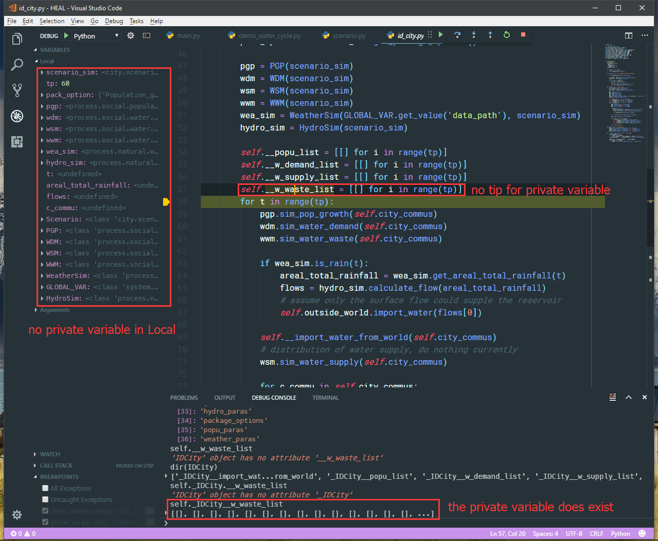 Debug In Python Class · Issue 36524 · Microsoft Vscode · Github