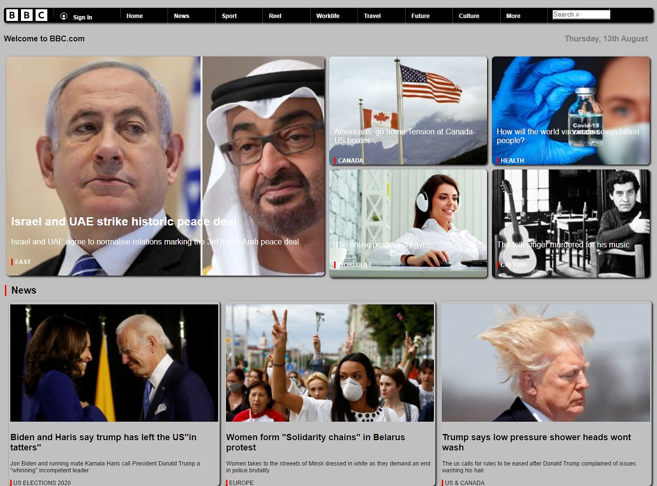 GitHub - AirSayy/BBC-clone-website