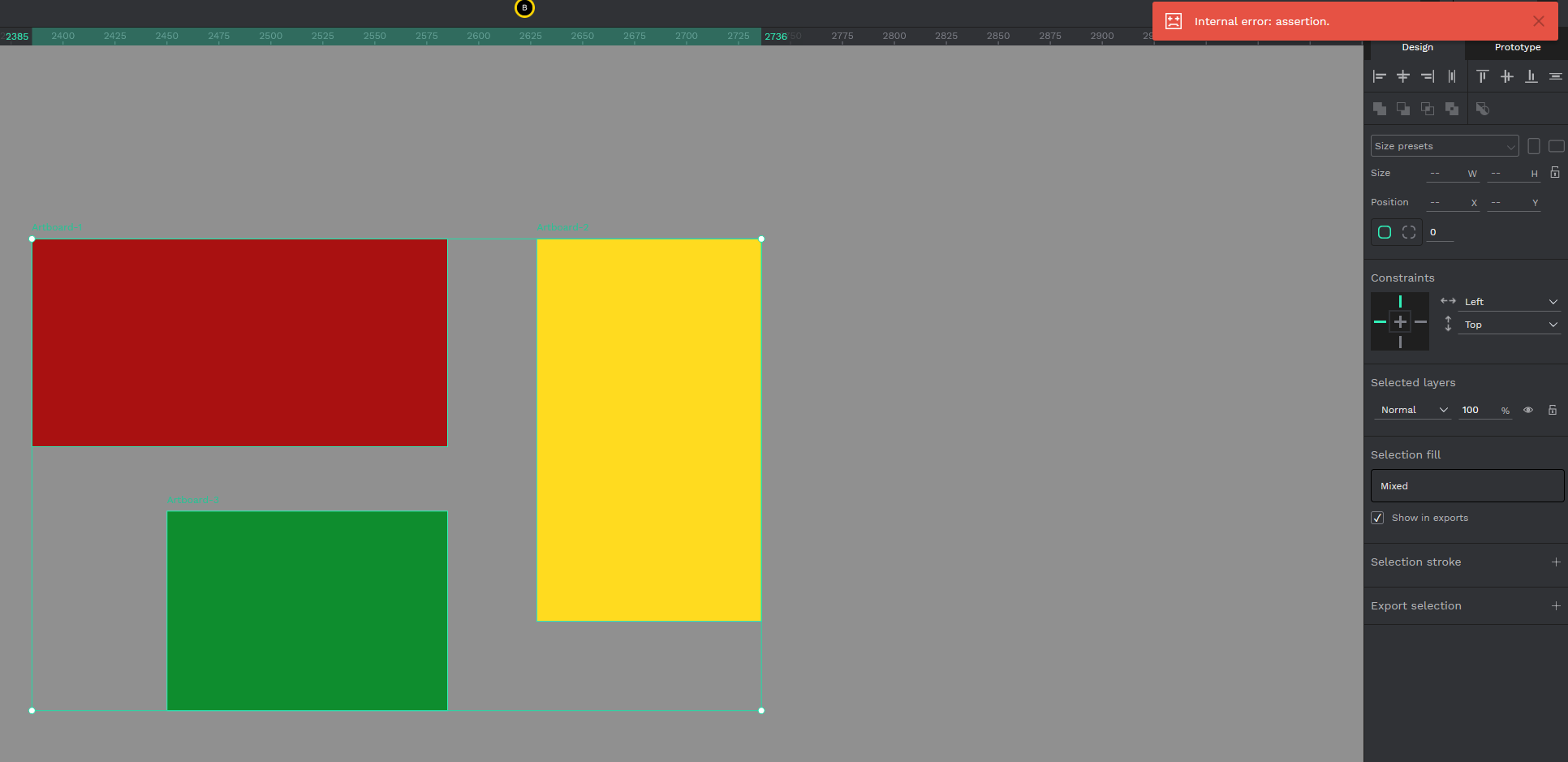 Landscape-Portrait does not work with differently sized artboards ...