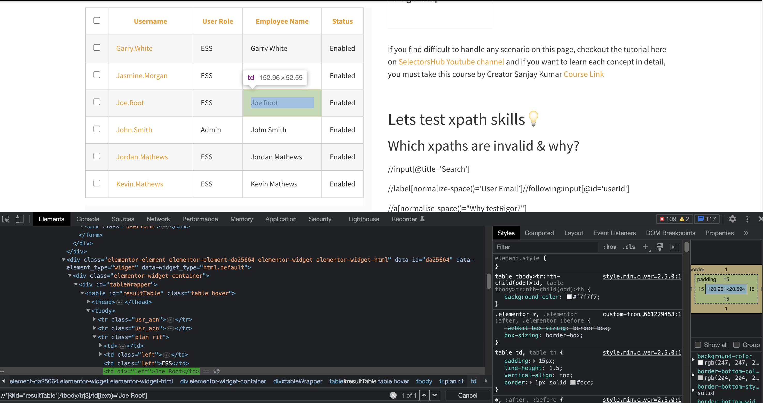 [Need support]: Does healenium work for elements present inside a web table as well? · Issue ...