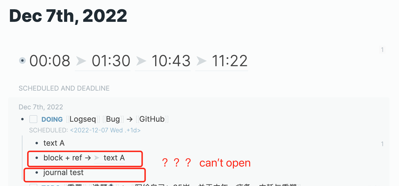 The references-blocks module cannot be expanded · Issue #7623 · logseq/logseq · GitHub