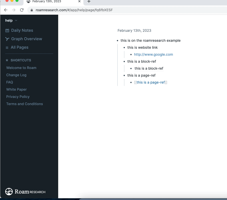 Link Function Optimization Page And Block Reference Should Be Put In Brackets Like A Link
